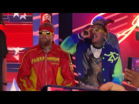 Jake Paul & Tekashi 6ix9ine INSANE WALK OUT To 'Billy' vs Anthony Joshua!