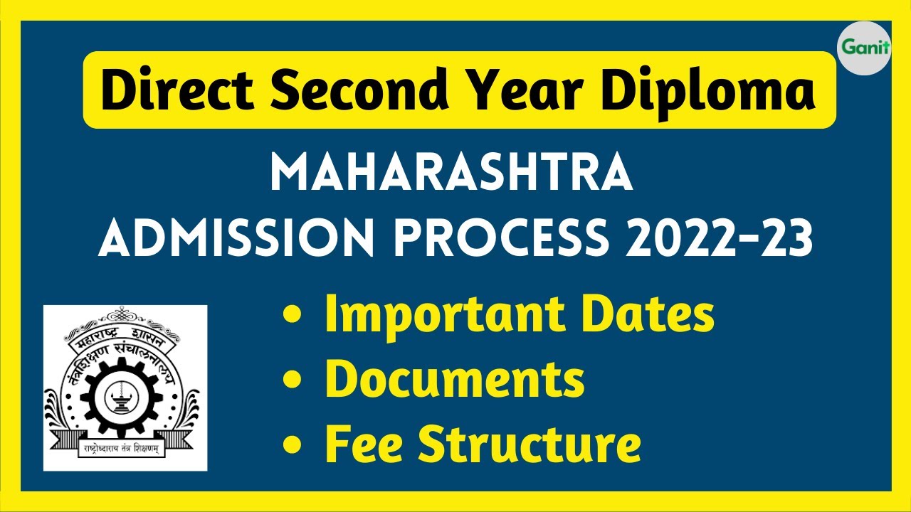 Direct Second Year Diploma Admission Process, Important dates and ...