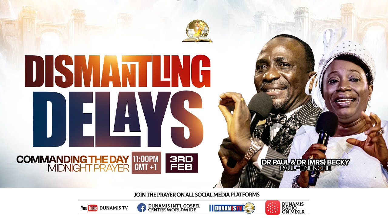 MID NIGHT PRAYER COMMANDING THE DAY || DISMANTLING DELAYS ||. 03-02 ...