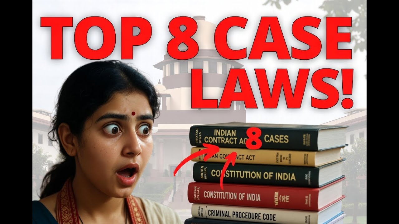 Top 8 Landmark Cases Every LLB Student MUST Know Important Case Laws ...