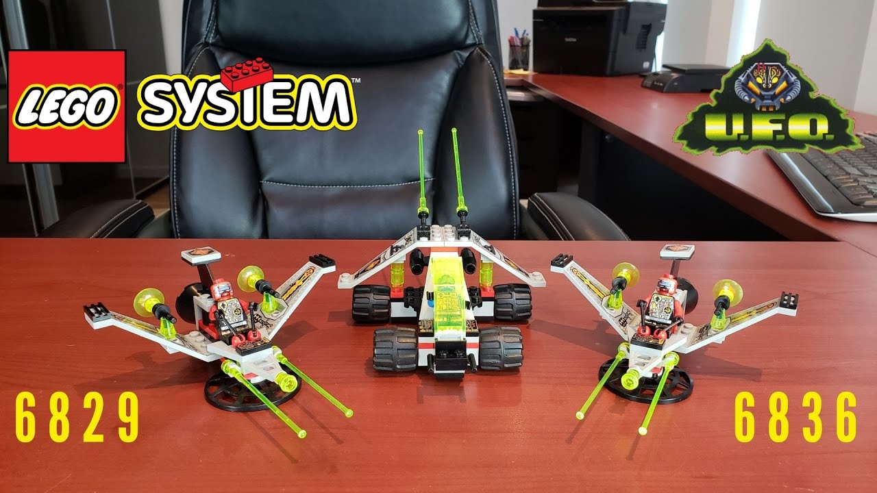 LEGO UFO Radon Rover 6829 & V Wing Fighter 6836 Review! - YouTube