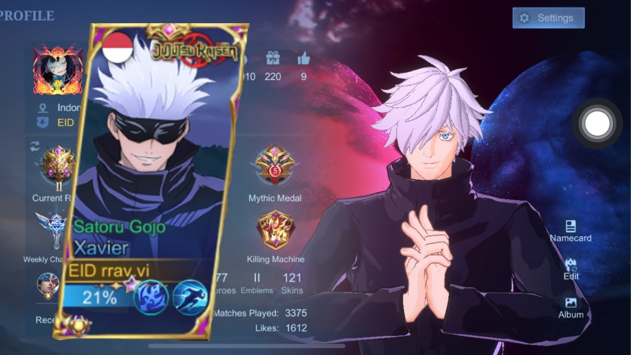 Review Skin Gojo SOLO RANK!!!, SPIN HEMAT GOJO SATORU SOLO RANKK ...