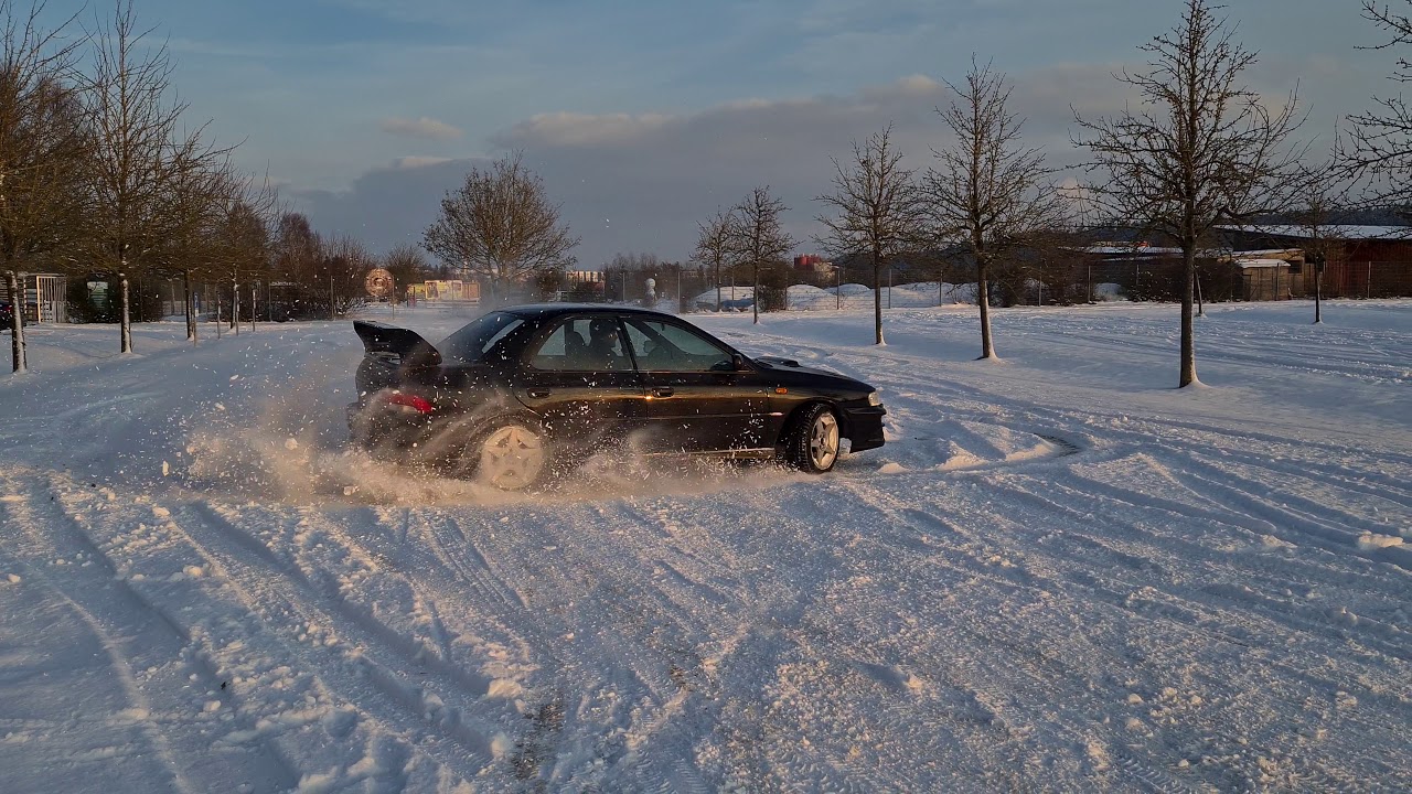 Subaru Impreza Gc8 99 GT on snow stock engine 218KM 4,444 Sti Gearbox ...