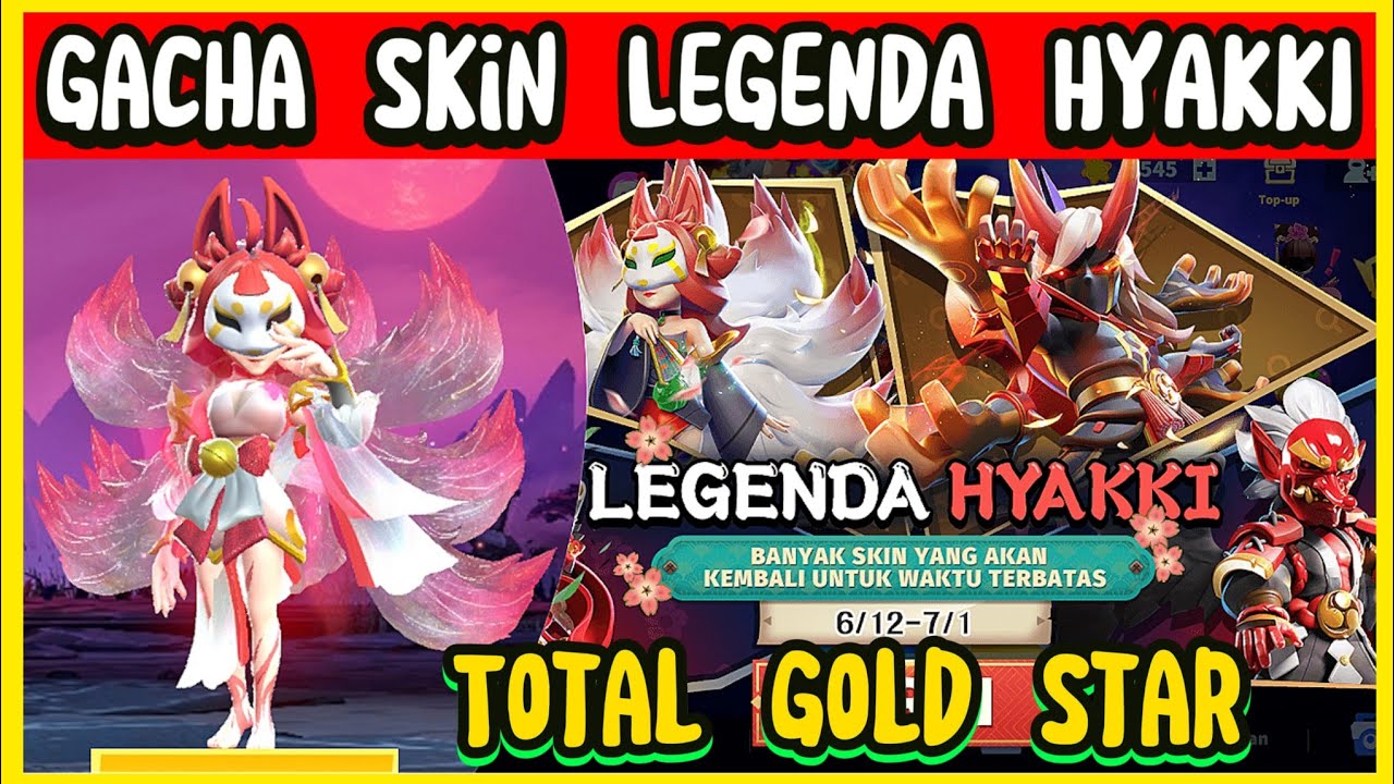 REVIEW GACHA NEW SKIN KYUBI LEGENDA HYAKKI Gameplay Super Sus miawaug ...