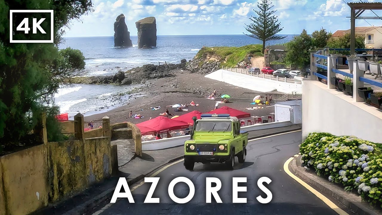 Scenic Coastal Drive in the AZORES 🇵🇹 | Mosteiros to Ponta Delgada (4K ...