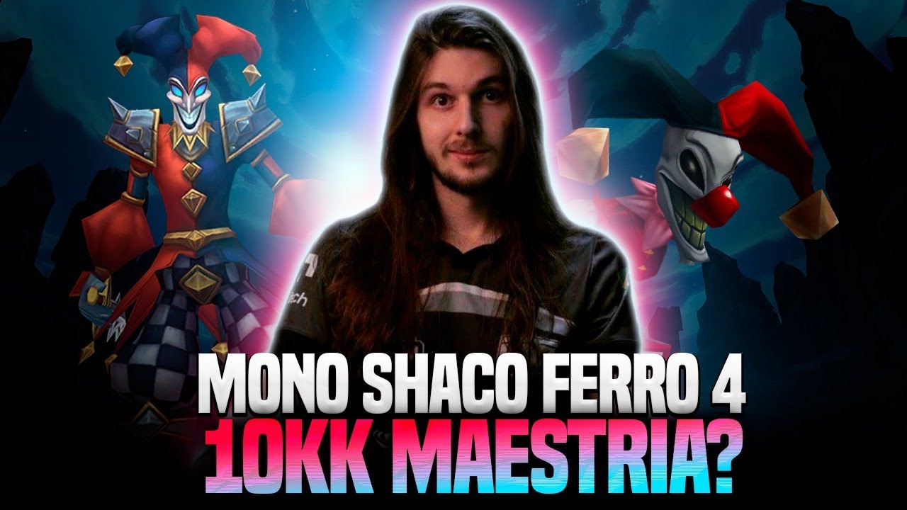 MONO SHACO 10 MILHÕES DE MAESTRIA NO FERRO 4! League of Legends! - YouTube