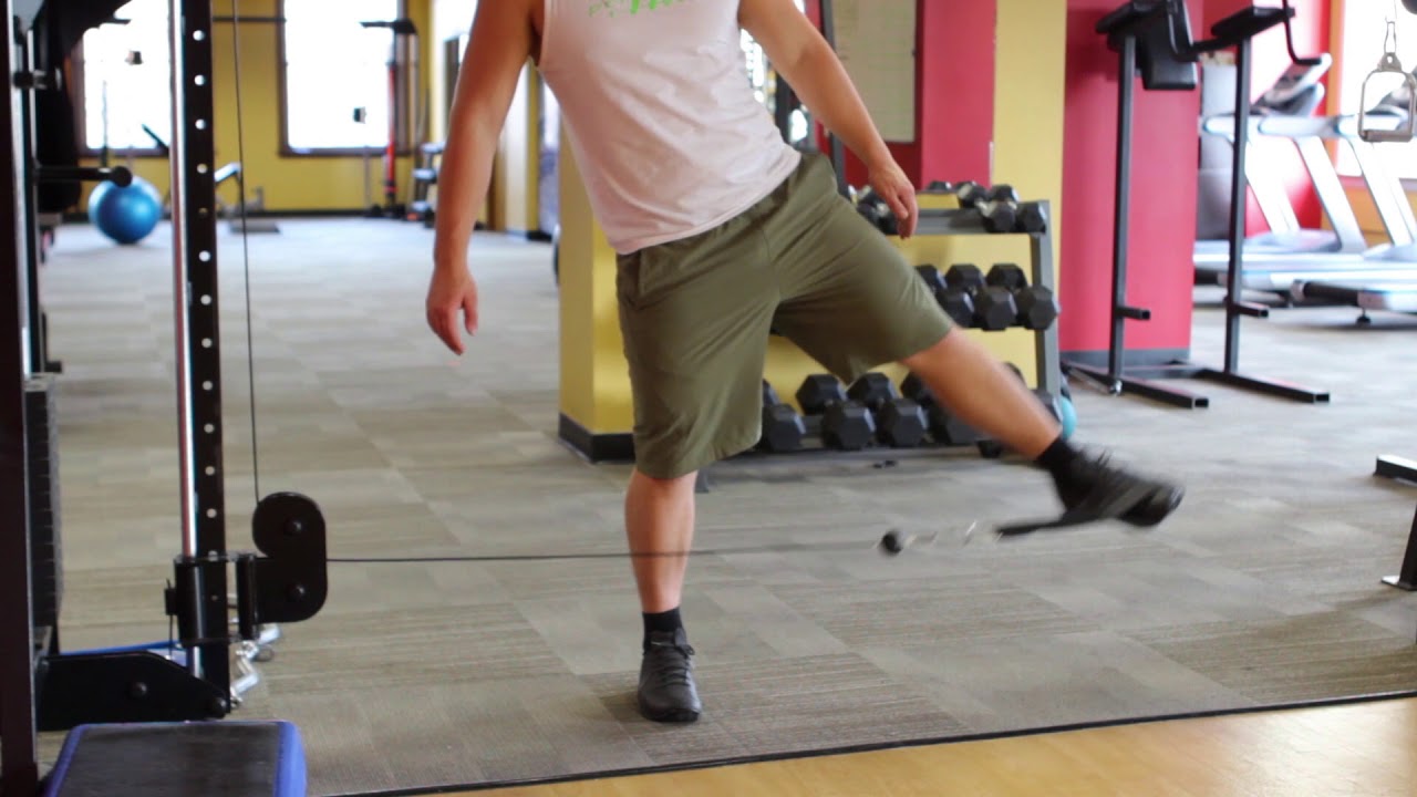 Cable Leg Abduction - YouTube
