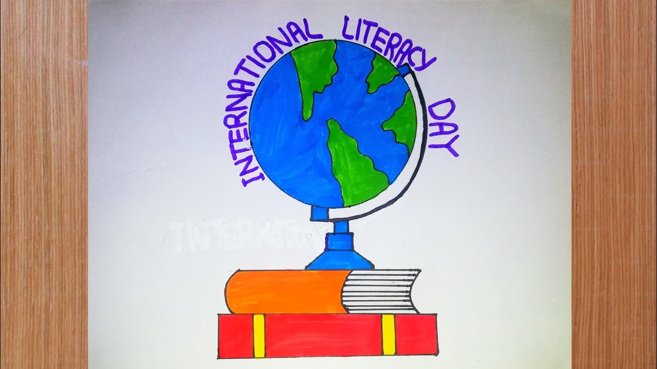 World Literacy Day Drawing | International Literacy Day Poster Drawing ...