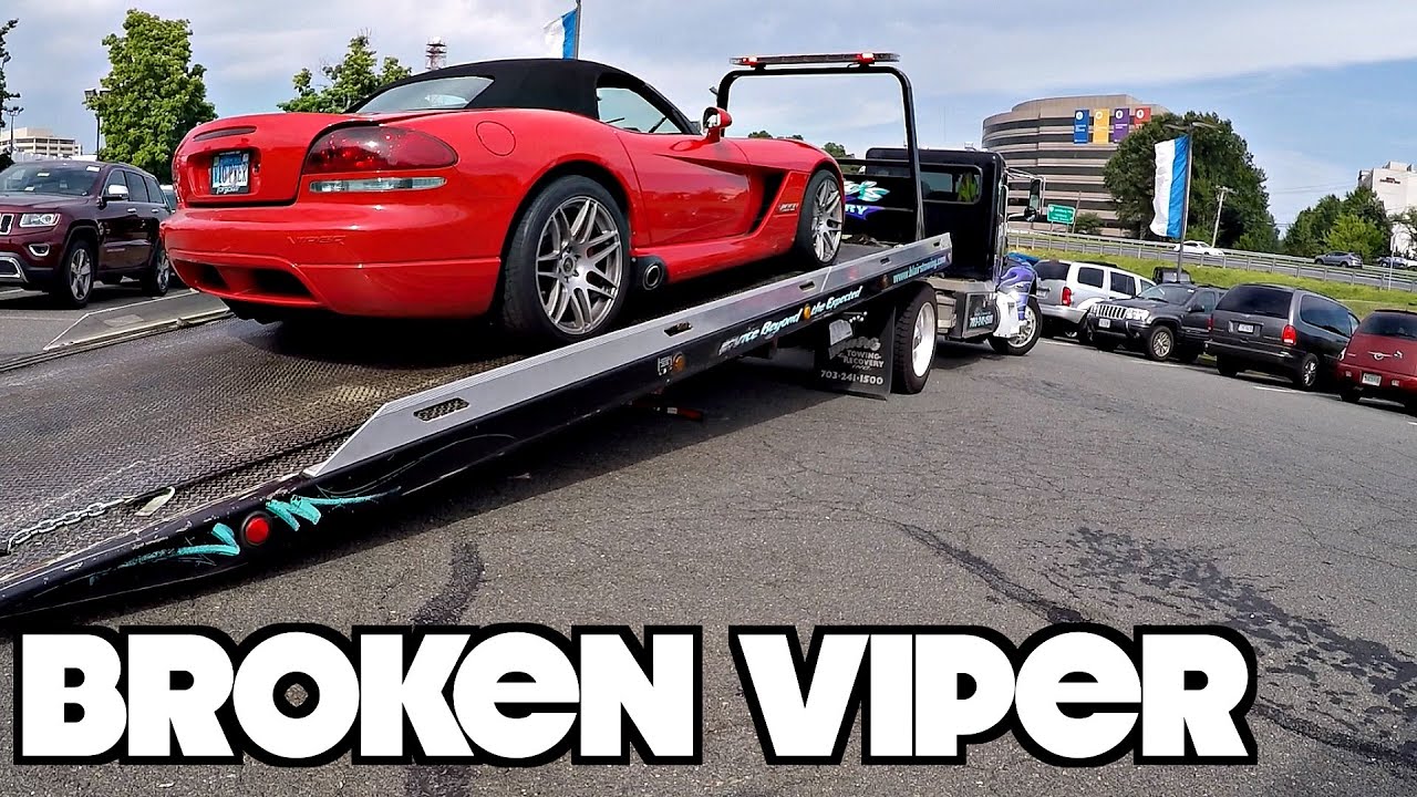 My Dodge Viper Broke, Then Gets Fixed, In Time For Big Show! - YouTube