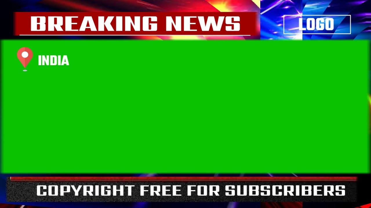 Breaking News Green Screen | News Frame For News Channel | FIB TECH ...