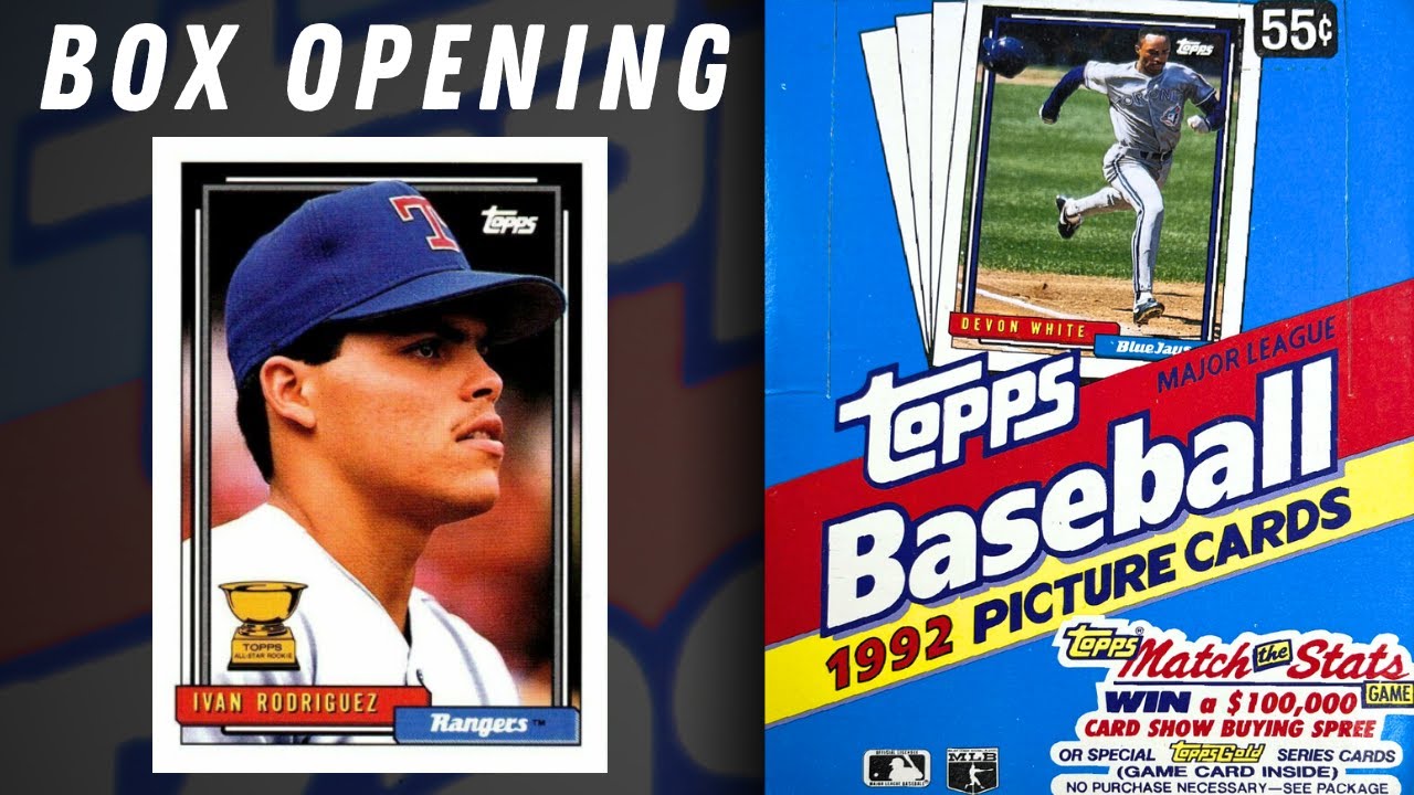 1992 Topps Baseball Box Opening 36 Packs FIRST YEAR of the GOLD Cards ...
