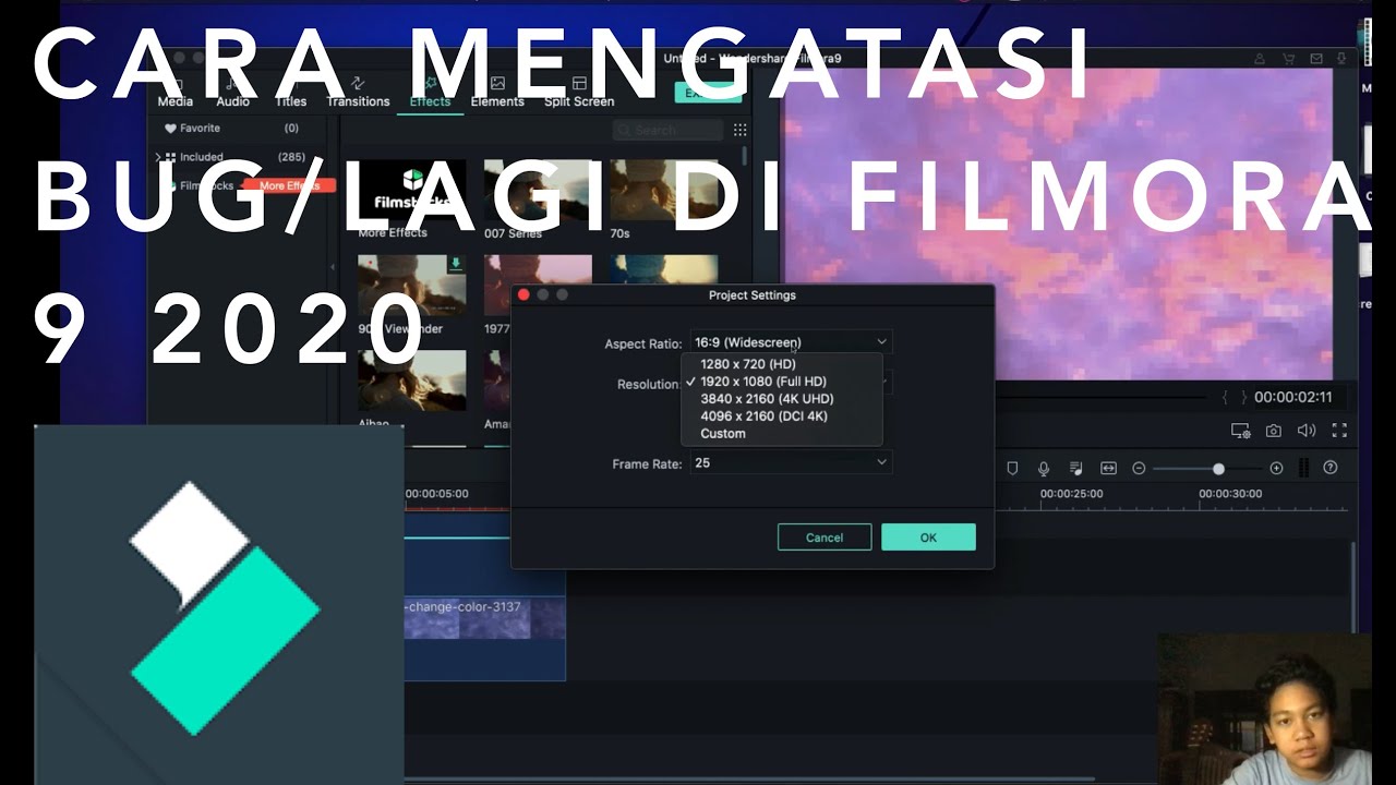 Cara mengatasi Lag/BUG di Filmora 9 - YouTube