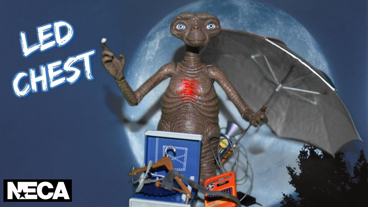NECA Ultimate ET With LED Chest - The Best E.T Figure Yet - YouTube