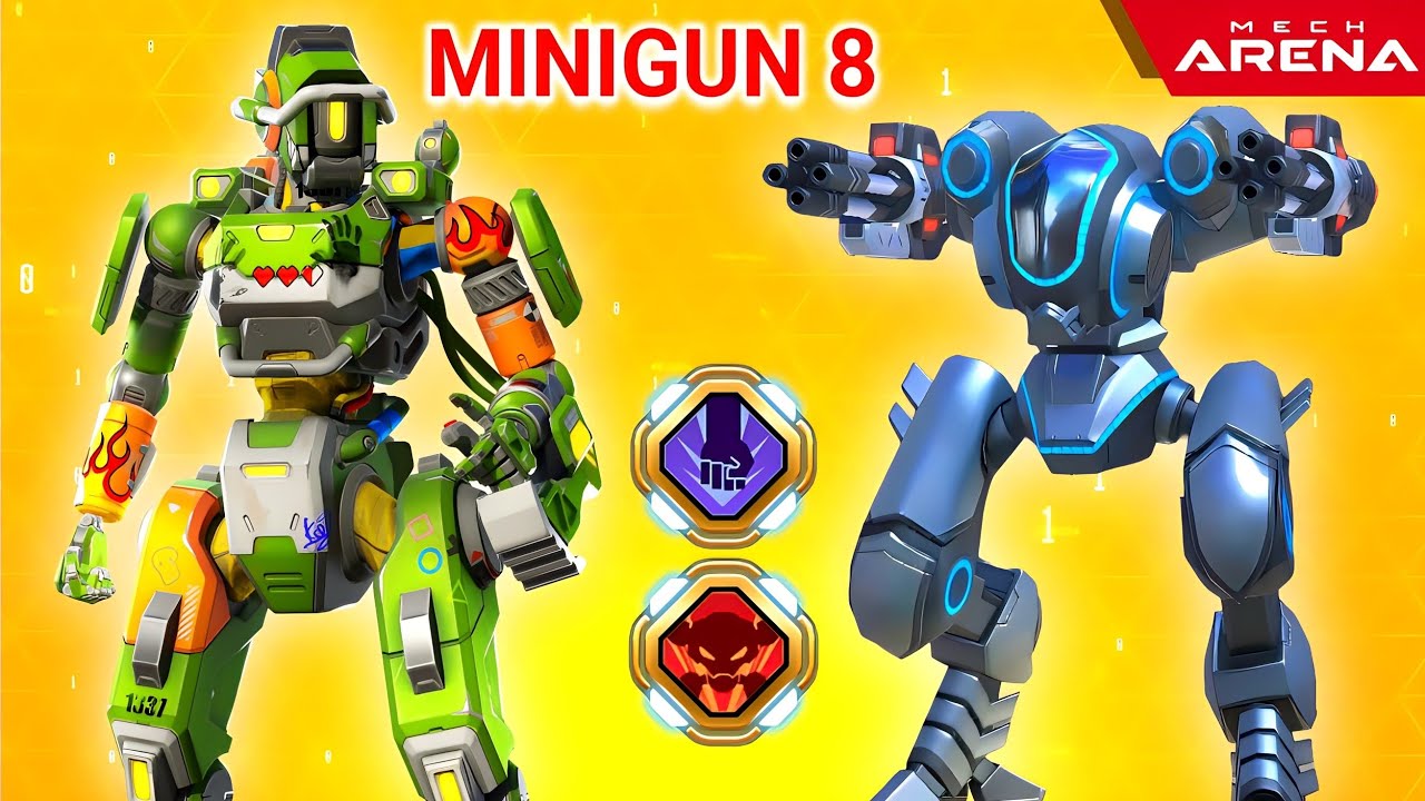 Minigun with Cheetah - Mech Arena - New Weapon - YouTube