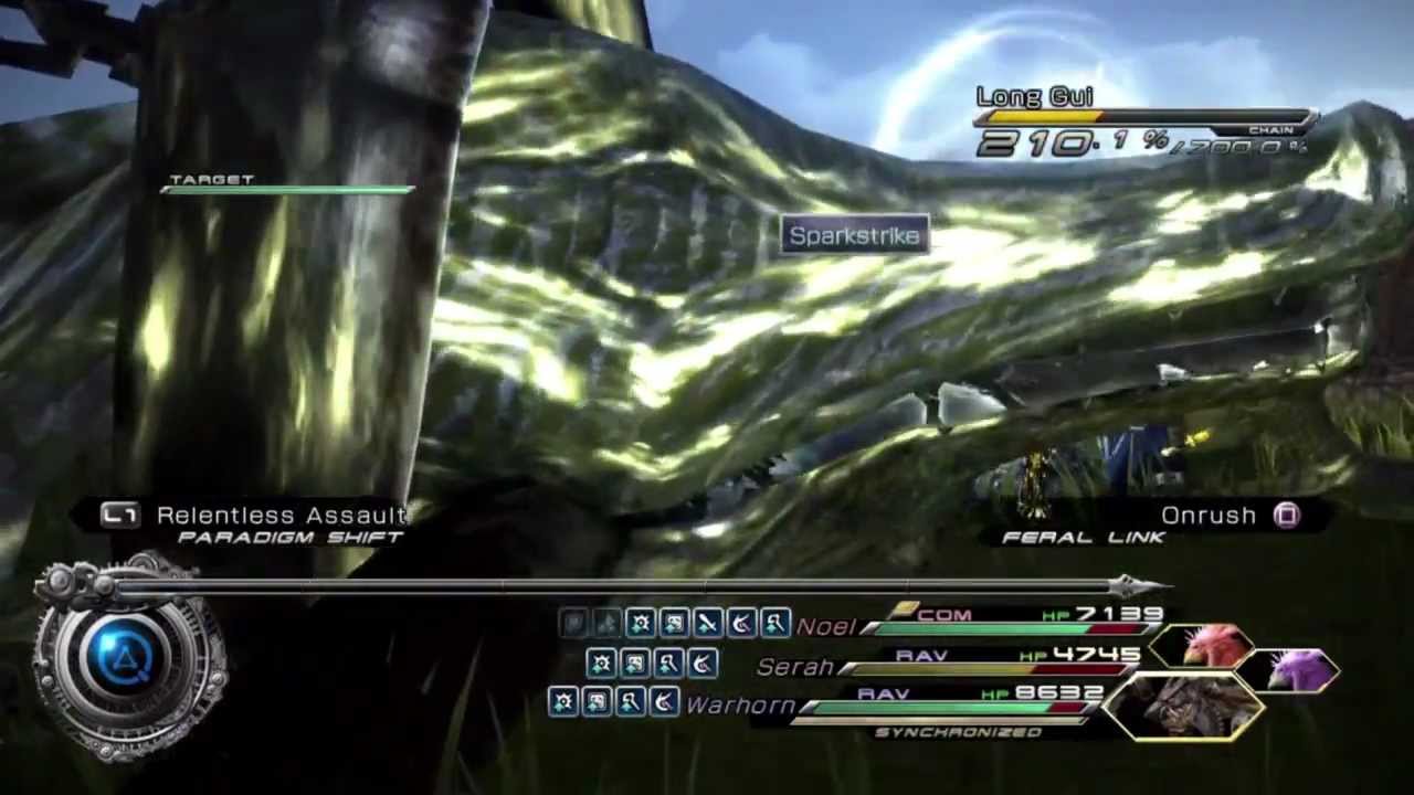 Final Fantasy XIII-2 - Long Gui(Without Sentinel) - YouTube