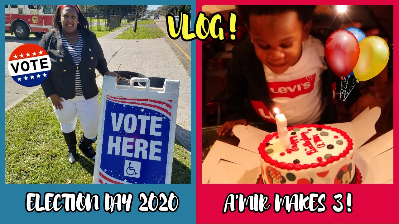 ELECTION DAY 2020!! (election day,unboxing + A'mir's 3rd bday party ...