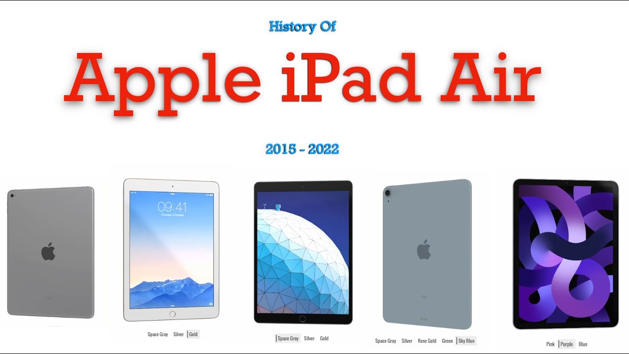 The History Of Apple iPad Air ( Must Watch! ) - YouTube