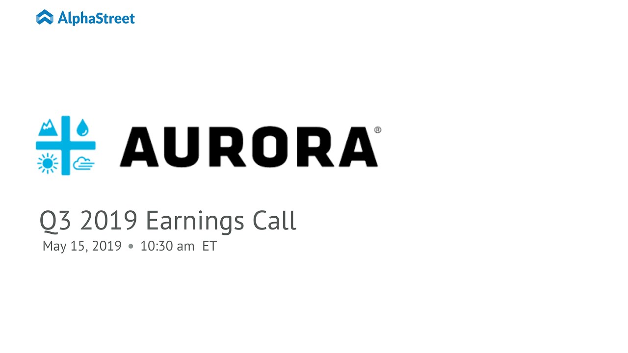 ACB Stock | Aurora Cannabis Q3 2019 Earnings Call - YouTube