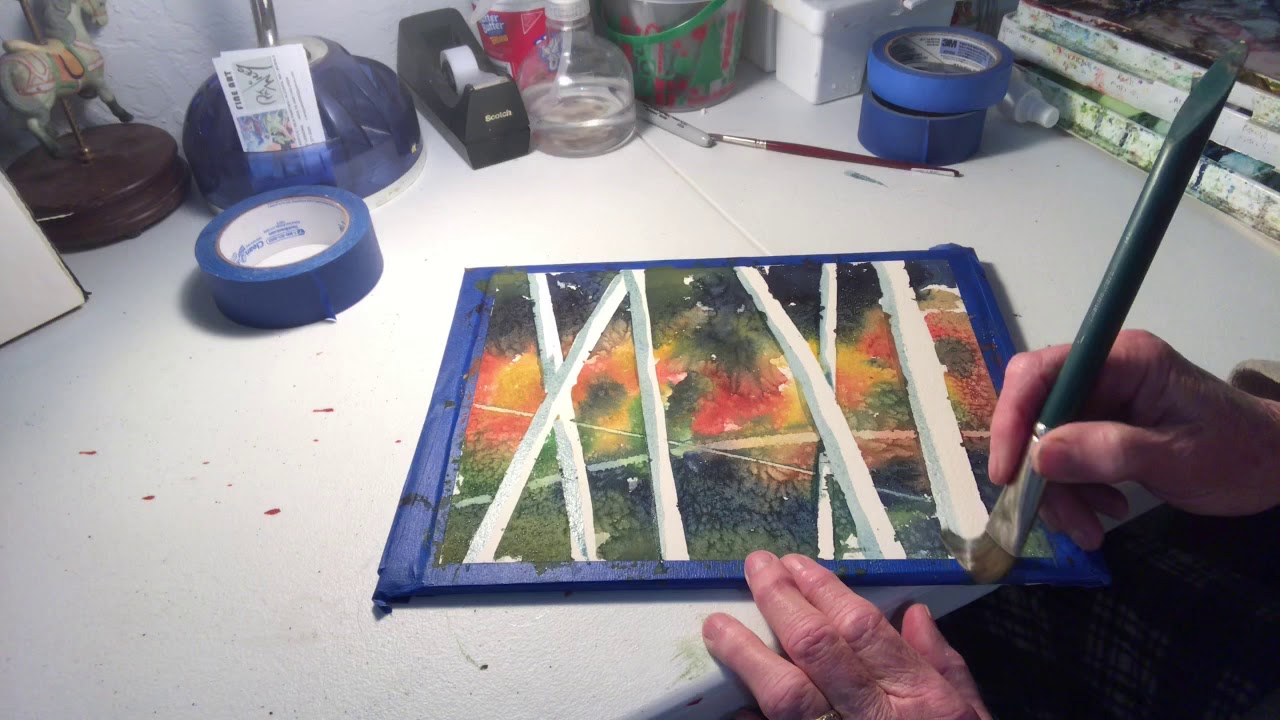Wonders of Watercolor (Episode 2) Aspen Trees - YouTube