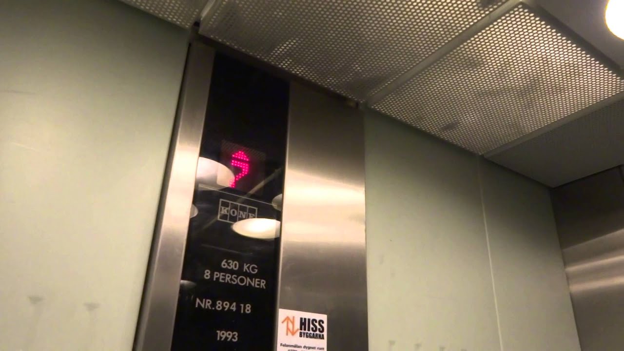 1993 KONE Roped Hydraulic elevator @ Nygatan 26, Gävle, Sweden. - YouTube