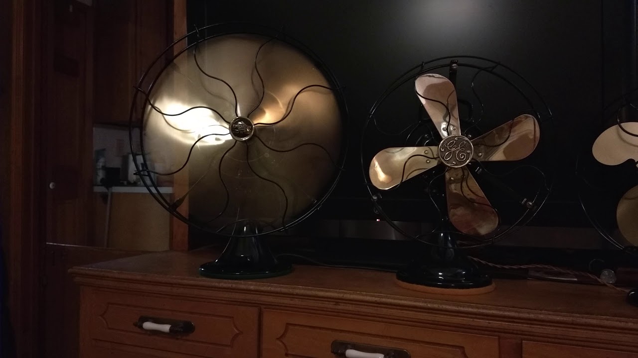 Restored Antique Fan Collection Update Running - YouTube