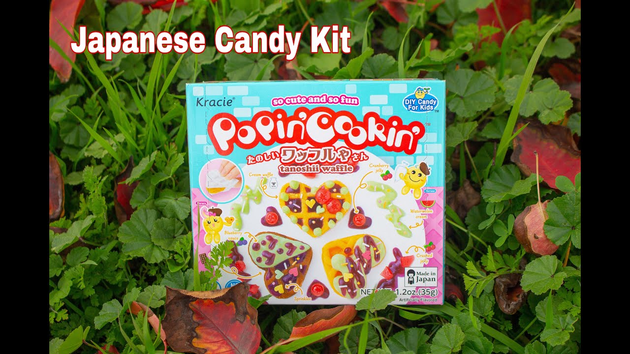 DIY Japanese Waffle Candy Kit (Popin' Cookin) - YouTube