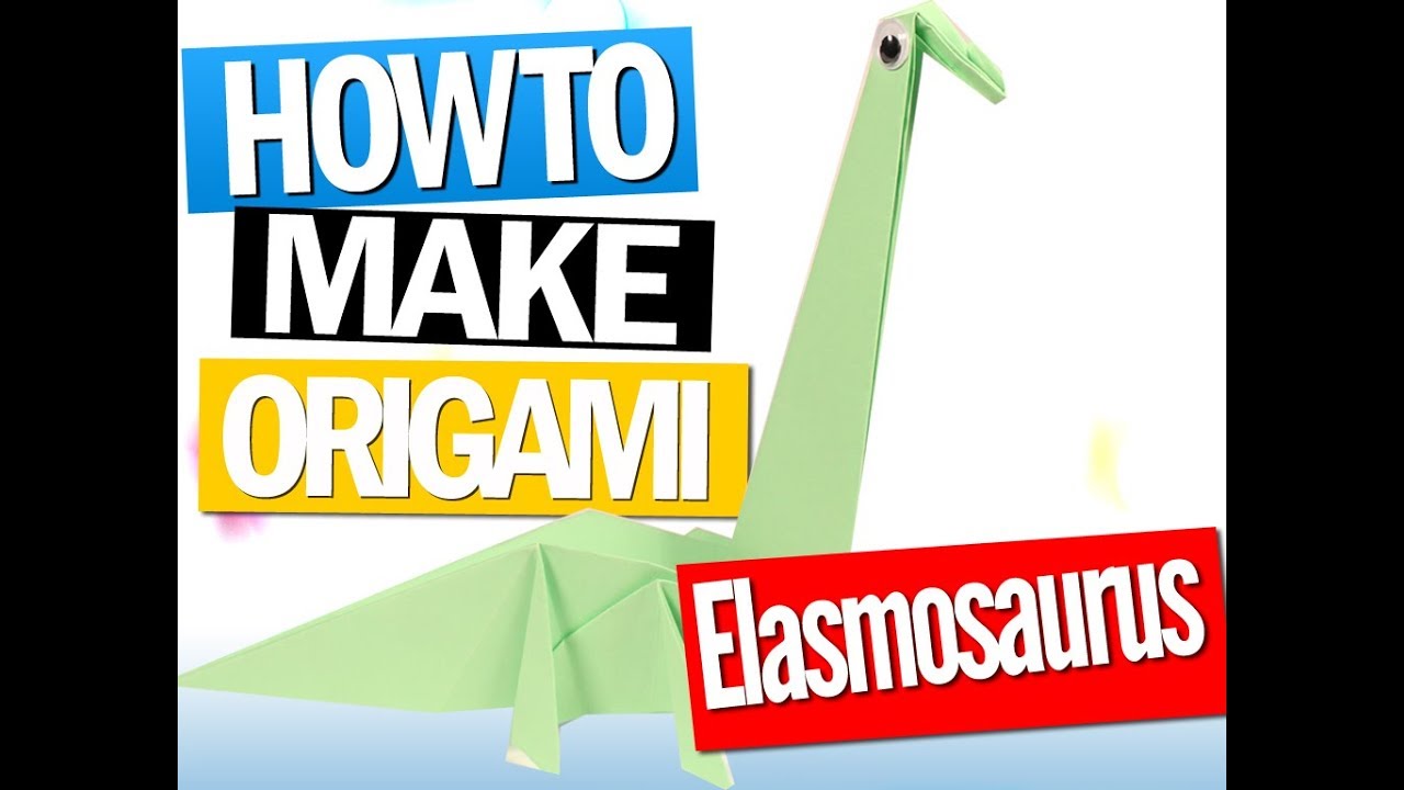 FREE Origami tutorials - How to make an origami - Elasmosaurus With ...