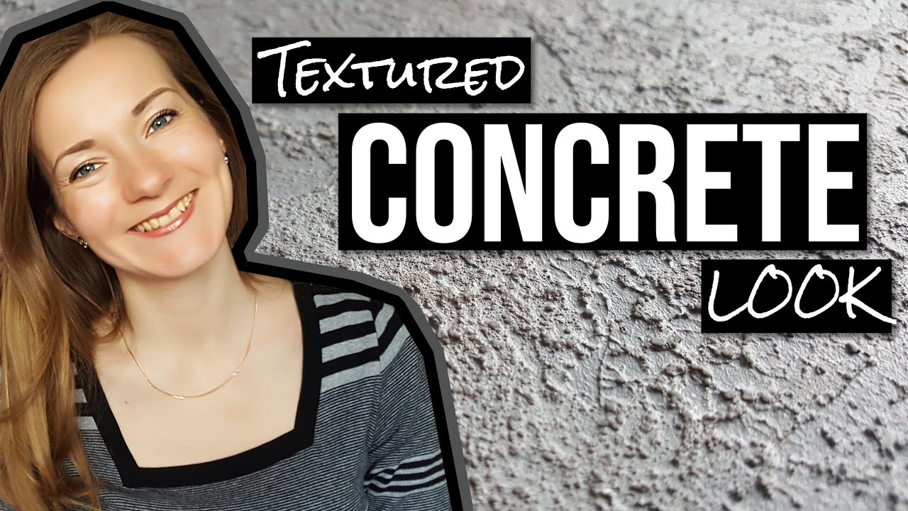 Wall painting idea - How to make textured concrete look - YouTube
