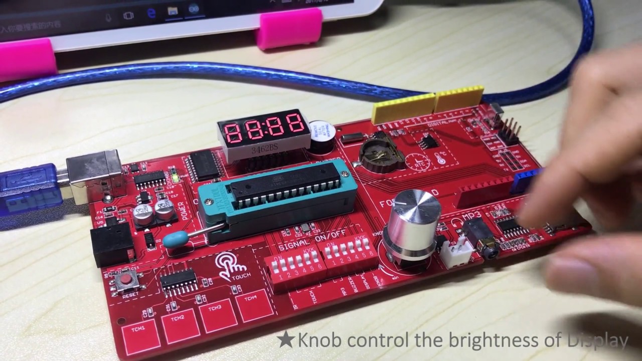 OPEN-SMART Rich UNO R3 Lesson 8 Knob control brightness.mkv - YouTube