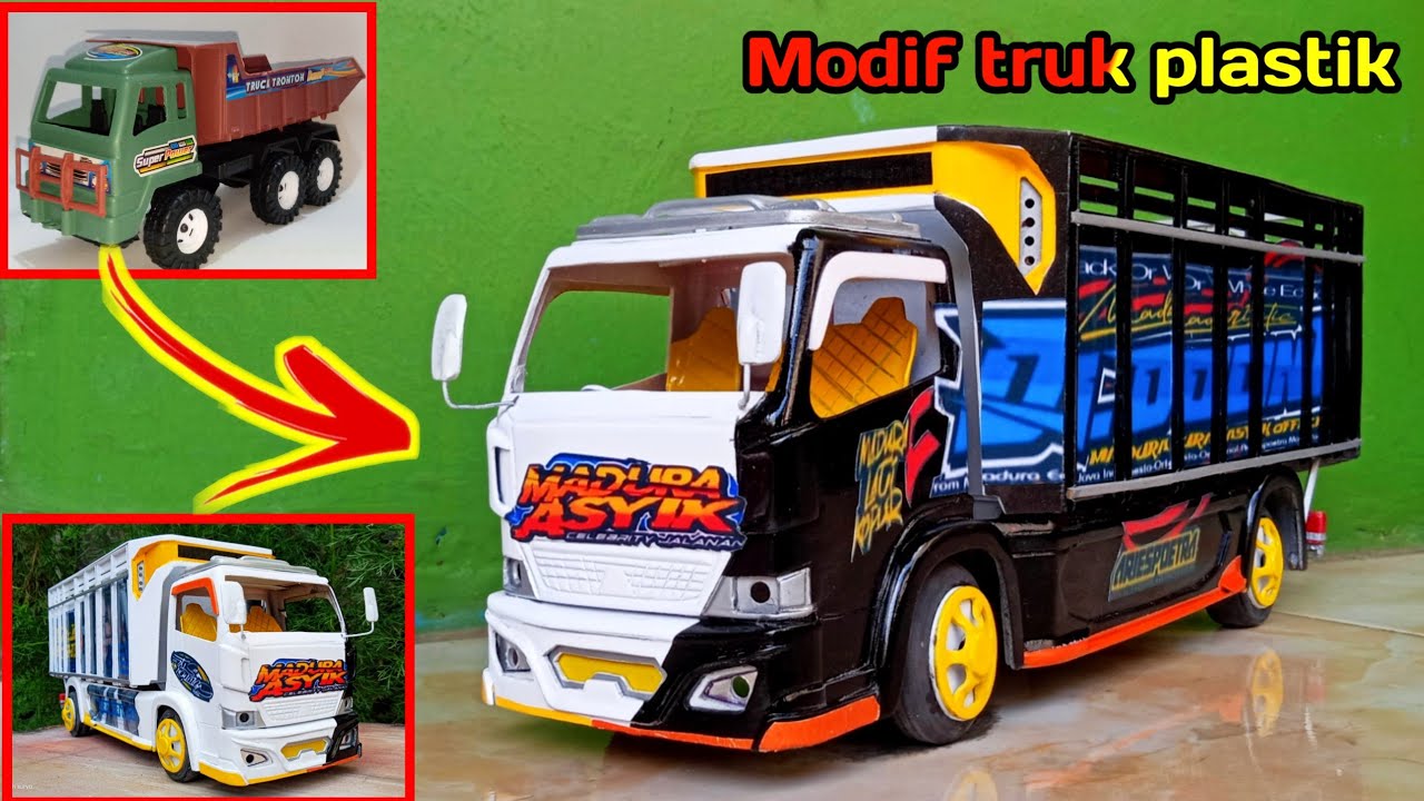 MODIF TRUK PLASTIK JADI TRUK MADURA ASYIK _ PVC - YouTube
