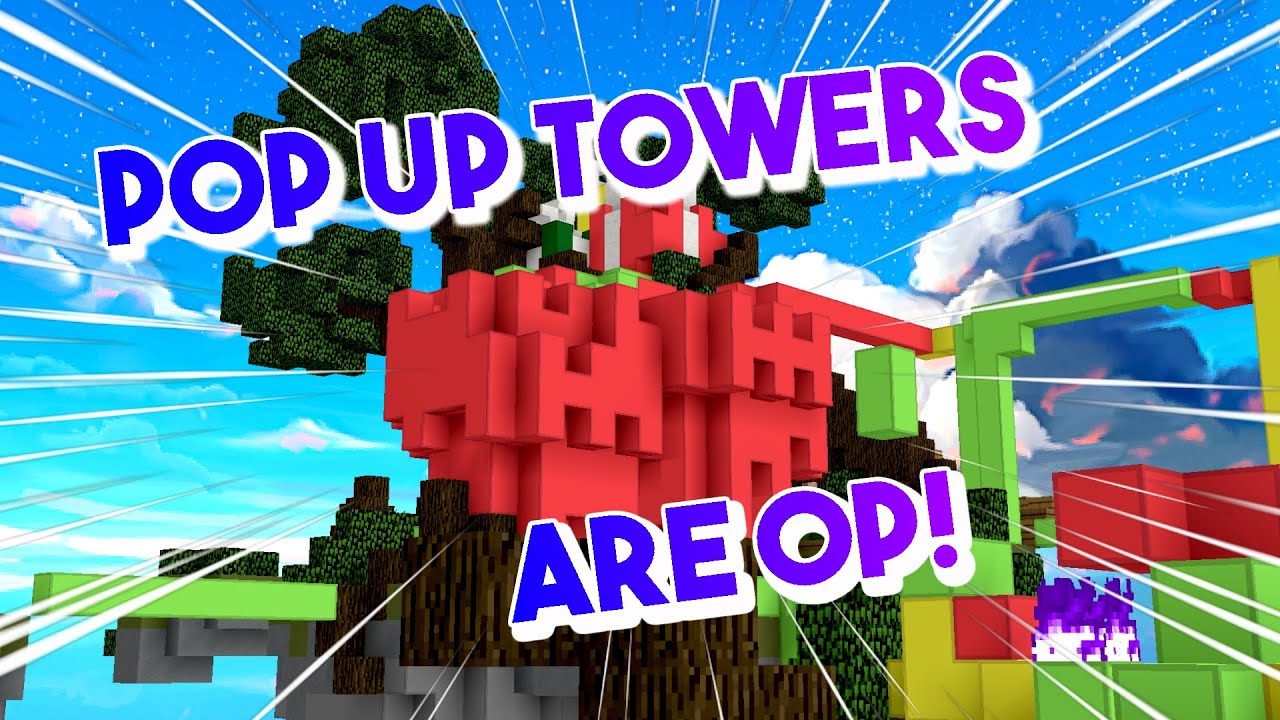 POP UP TOWERS ARE BROKEN [Hypixel Bedwars] - YouTube
