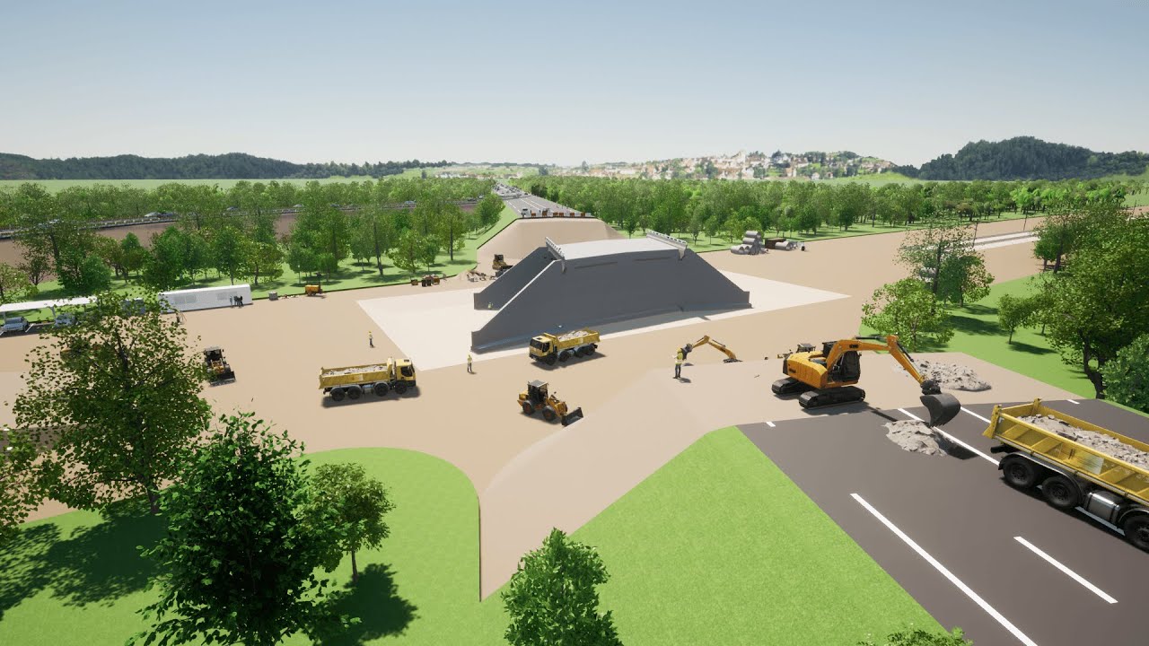 Installation d'un chantier routier - YouTube