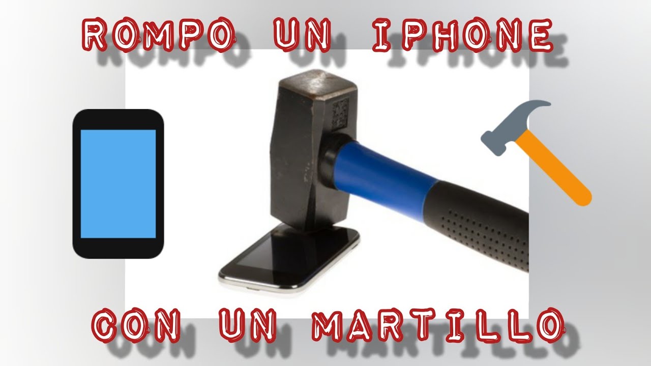 DESTROYING an IPHONE with a HAMMER / EXTREME test - YouTube
