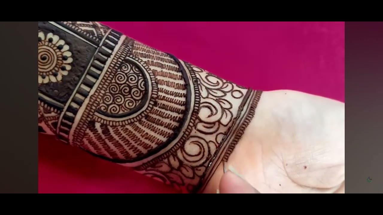 mehandi design new -heavy mehndi design so looking mehandi design - YouTube