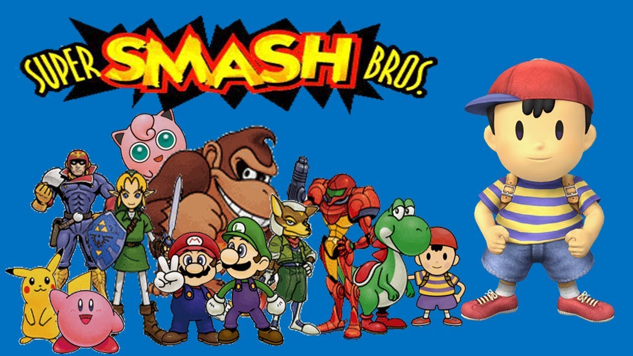 Como desbloquear a Ness en super smash bros de nintendo 64. - YouTube