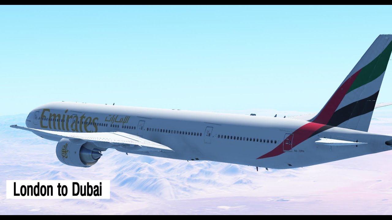 Infinite Flight Live - London to Dubai - 773 Emirates - Part 2 - YouTube