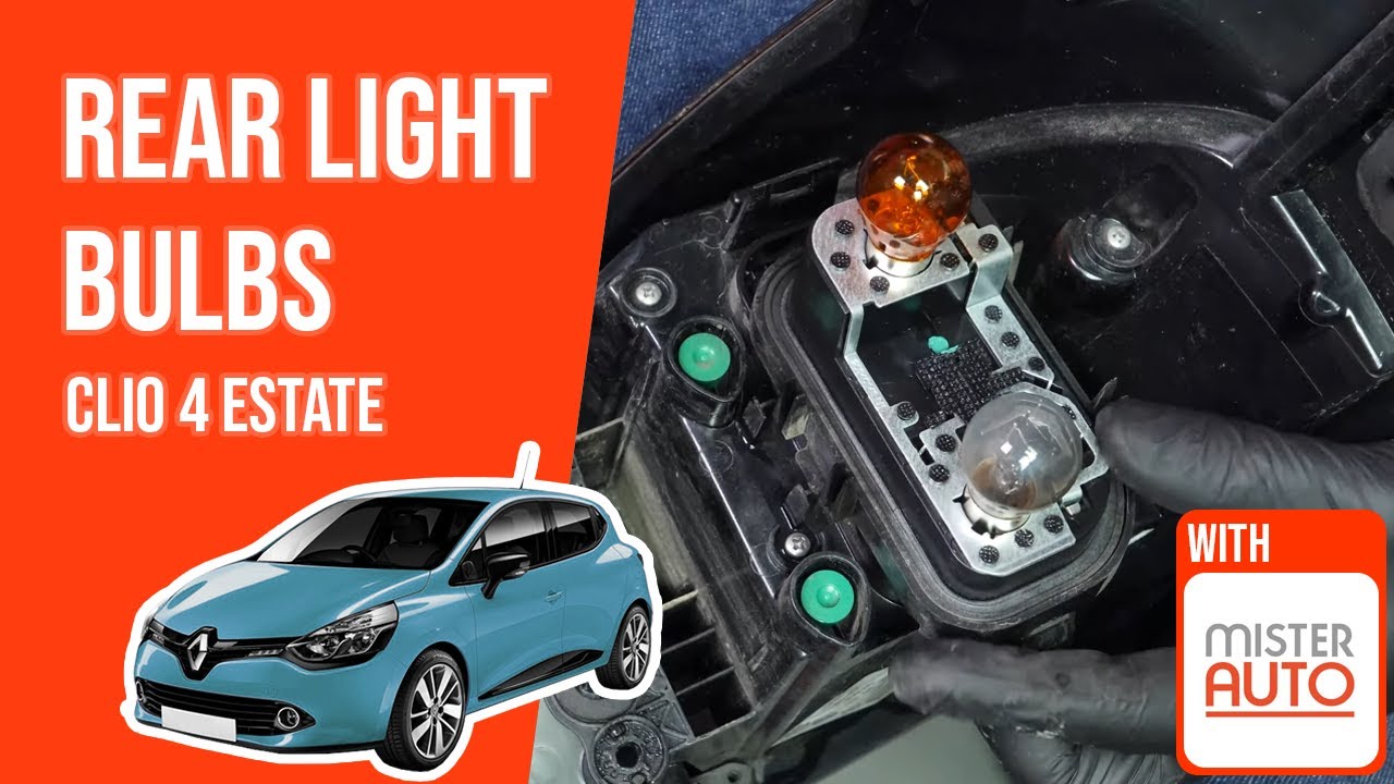 How to replace the rear light bulbs Clio mk4 Estate 💡 - YouTube