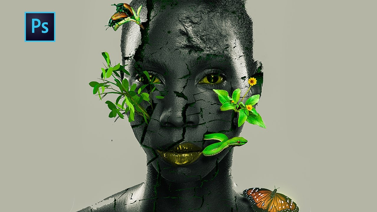 Rocky texture photo manipulation in Photoshop - YouTube