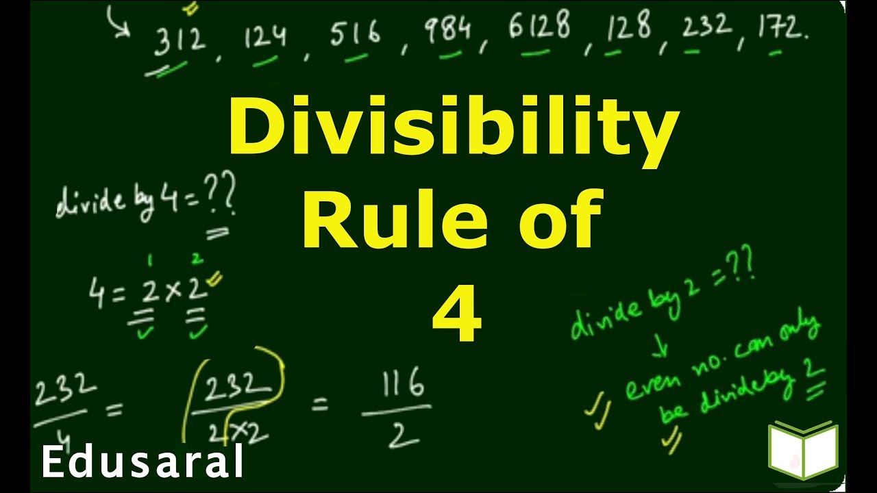 Divisibility rule of 4 Easy Tricks 2018 | Playing with Numbers | Ch-3 ...