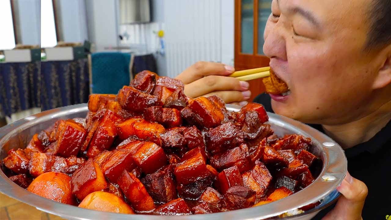 Mukbang Asmr | Ten Pounds Of Belly Pork Makes Taiwanese Braised Pork ...