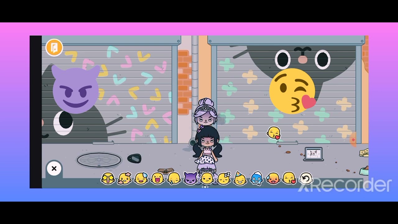 emoji hack # try now # toca life world # winkle twinkle sister's ...