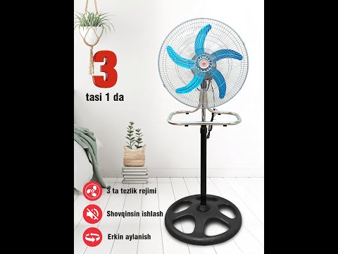 Polda turadigan ventilyator 5 parrakli yig'ish