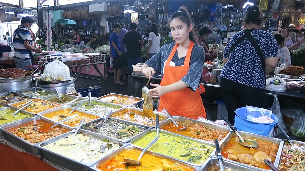 Samrong Traditional Local Market - Huge Fresh Food Market in Bangkok ...
