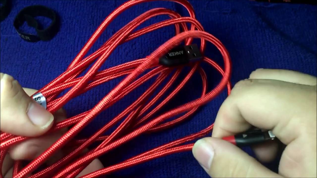 Red Anker Powerline+ Lighting Cable (10Ft) - YouTube