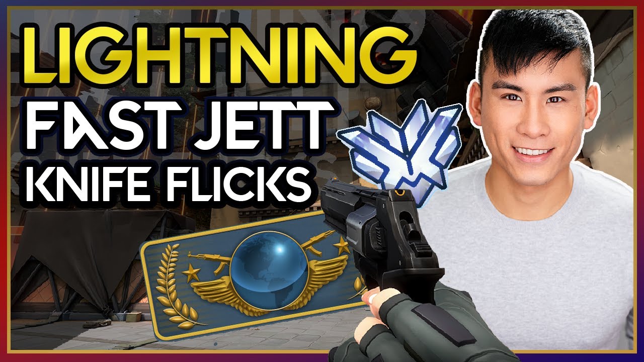 LIGHTNING FAST JETT KNIFE FLICKS!! (VALORANT) - YouTube