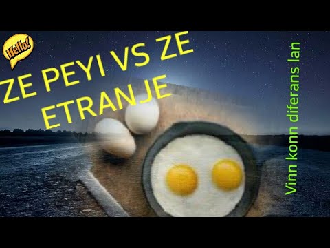ZE PEYI-ZE ETRANJE KI DIFERANS? - YouTube