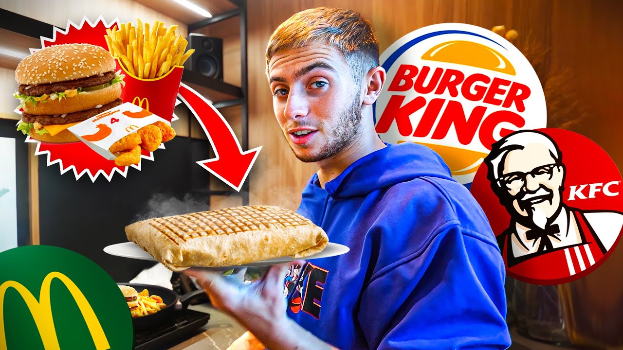 JE CRÉE DES TACOS AVEC DES FASTFOODS (le tacos McDo est incroyable 😍 ...
