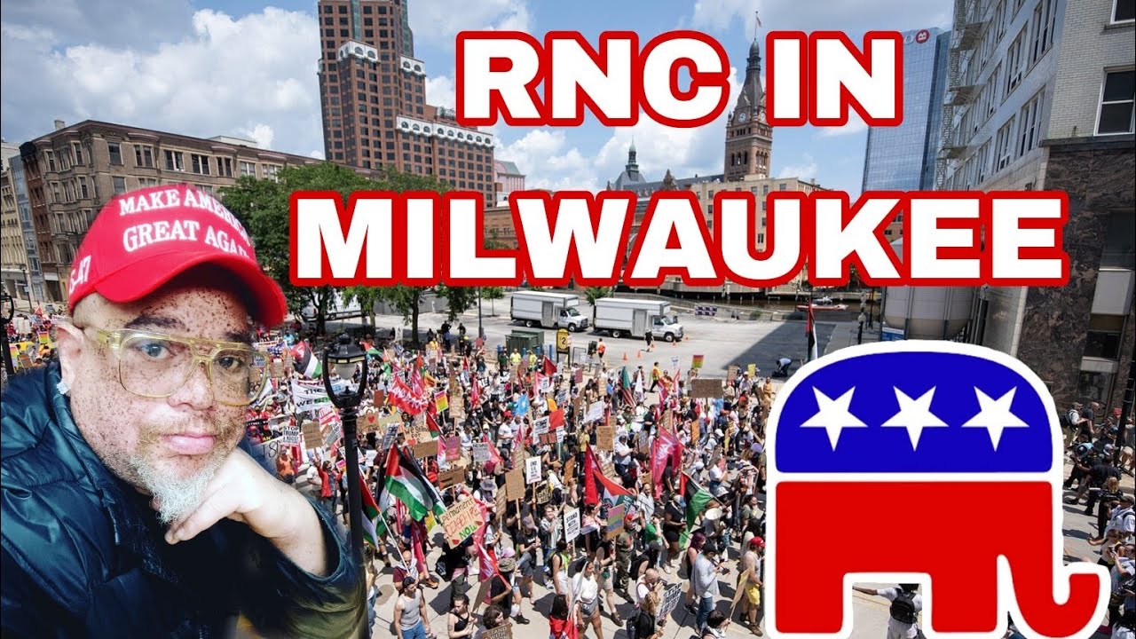 🔴OUTSIDE THE RNC CONVENTION IN MILWAUKEE ( Day 3 ) - YouTube