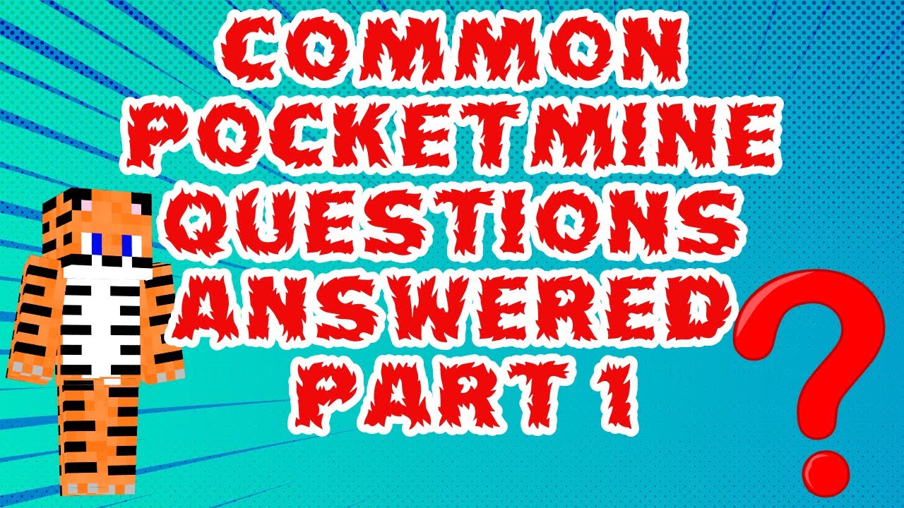 Common PocketMine Questions Answered Part 1 - YouTube