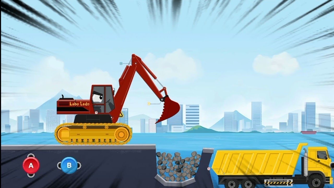 "Fun Excavator and Dump Truck Adventure: Building with Labo Lado! - YouTube